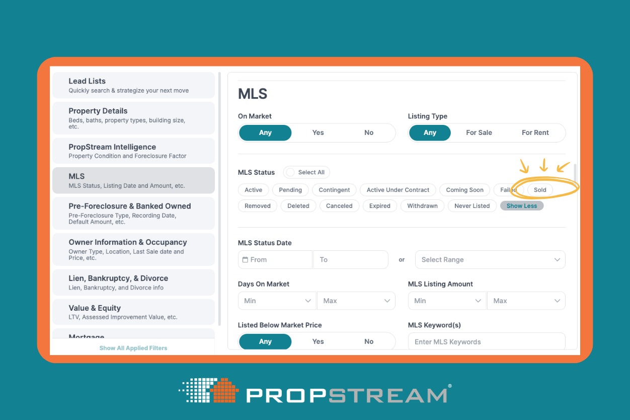How To Find Recently Sold Properties on PropStream [Step-by-Step]